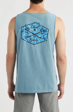 DARK SEAS Bloom Tank - Ice Blue