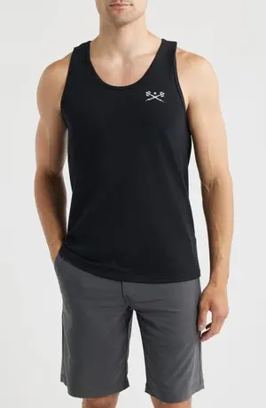 DARK SEAS Go-to Ii Stock Cotton Tank - Black