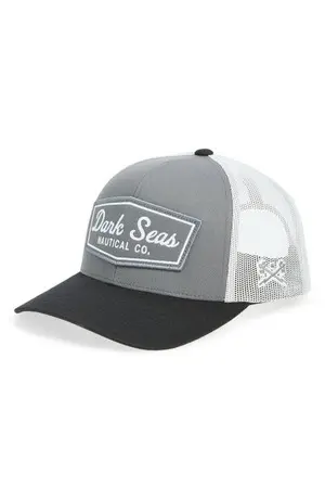 DARK SEAS Winston Trucker Hat - Grey/black