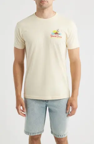 DARK SEAS East Coast Water Logo Graphic T-shirt - Cream