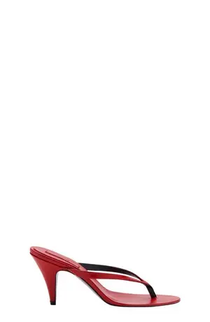 Mango Funnel Heel Flip Flop - Red