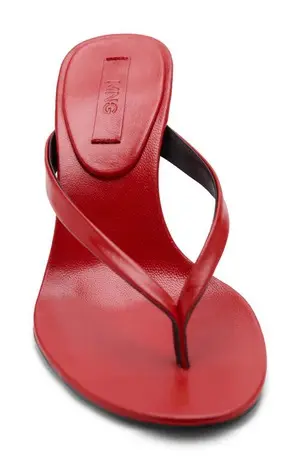 Mango Funnel Heel Flip Flop - Red
