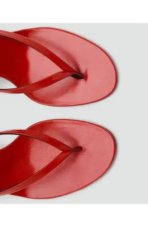 Mango Funnel Heel Flip Flop - Red
