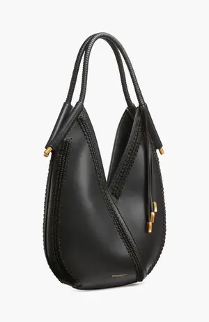 Donna Karan New York Baldwin Mini Crochet-trimmed Shoulder Bag