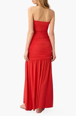 Cami Nyc Waverly Strapless Drop Waist Maxi Dress