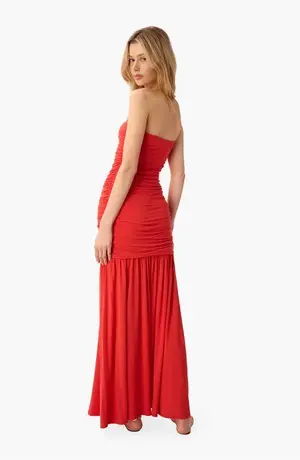 Cami Nyc Waverly Strapless Drop Waist Maxi Dress