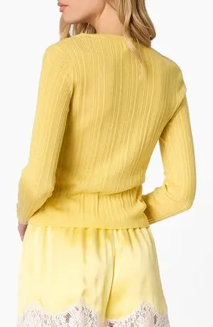Cami Nyc Maura Lightweight Cardigan - Custard