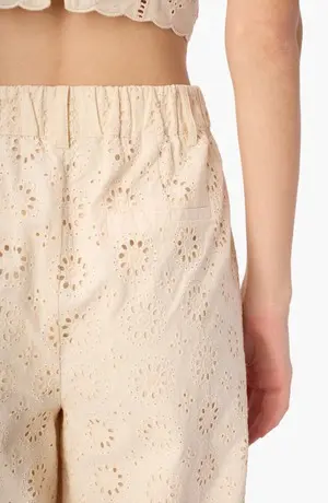 Cami Nyc Jordi Cotton Broderie Anglaise Wide Leg Trousers
