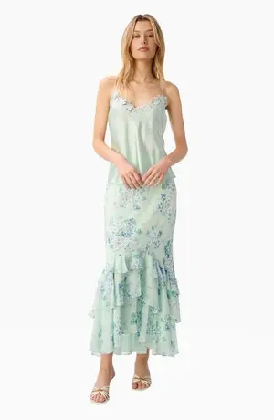 Cami Nyc Rafa Lace Trim Silk Charmeuse Camisole