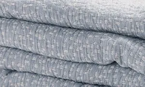 POM POM AT HOME Malibu Matelassé Blanket - Light Blue