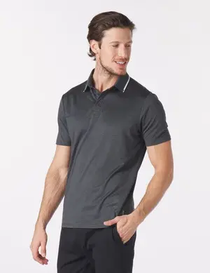 GLYDER Power Fade Polo - Black