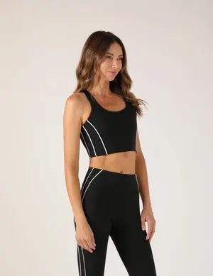 GLYDER Power Stride Bra - Black/white