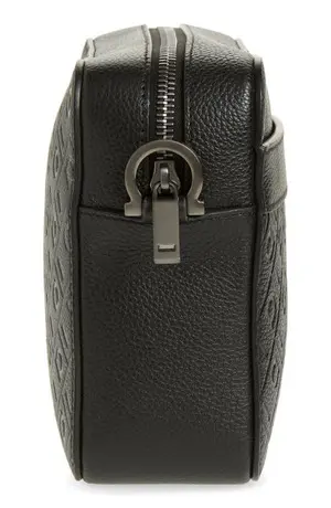 FERRAGAMO Embossed Gancini Shoulder Bag