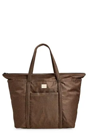 LOEFFLER RANDALL Dina Travel Tote - Brown/black Check