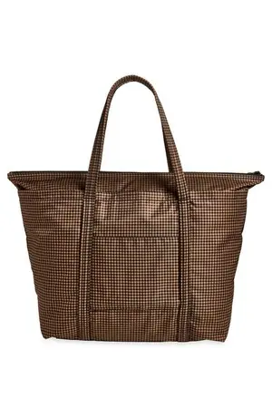 LOEFFLER RANDALL Dina Travel Tote - Brown/black Check