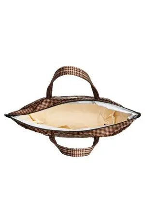 LOEFFLER RANDALL Dina Travel Tote - Brown/black Check