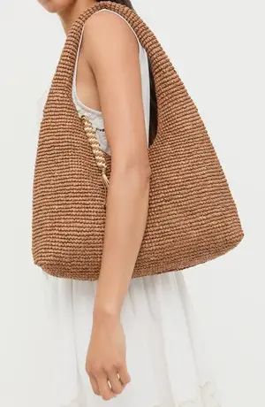 LOEFFLER RANDALL Willow Raffia Hobo Bag