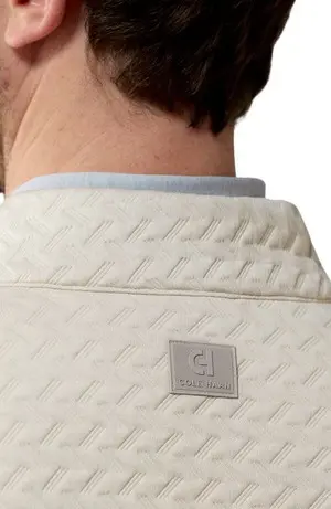 COLE HAAN GOLF APPAREL Last Stitch Quarter Zip - Silver Lining