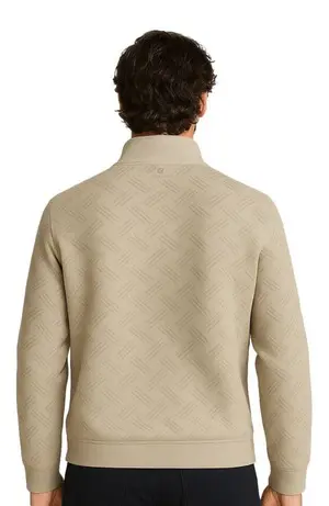 COLE HAAN GOLF APPAREL Last Stitch Quarter Zip - Silver Lining