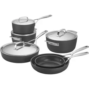 DEMEYERE Alupro 10-piece Aluminum Cookware Set - Black