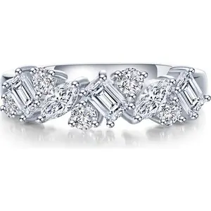 Lafonn Mixed-cut Simulated Diamond Ring - Silver
