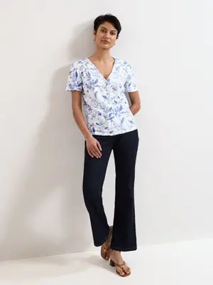 PHASE EIGHT Lorenna V-neck Short Sleeve Blouse