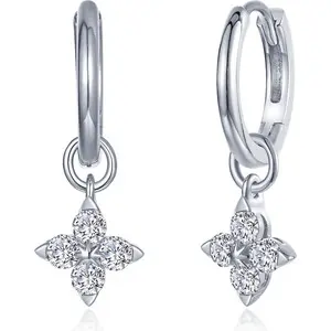 Lafonn Trillium Simulated Diamond Dangle Earrings - Silver