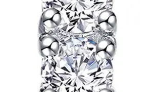 Lafonn Alexa Pavé Simulated Diamond Huggie Hoop Earrings - Silver
