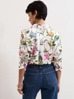 PHASE EIGHT Floral Print Long Sleeve Relaxed Fit Shirt