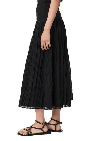 ALLSAINTS Asal Midi Skirt - Black