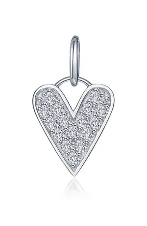 Lafonn Heart Charm Pendant - Silver