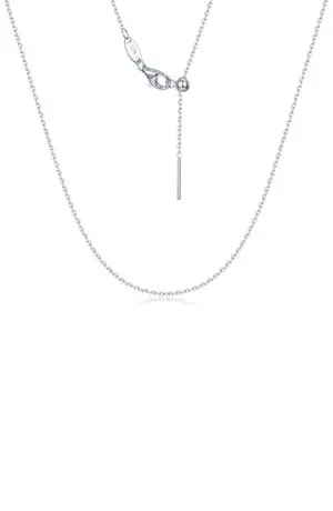 Lafonn Bolo Chain Necklace Silver