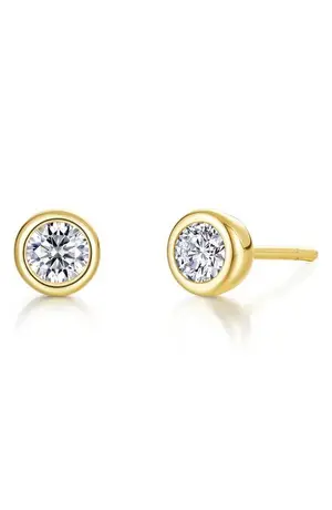 Lafonn Minimalist Simulated Diamond Stud Earrings - Gold