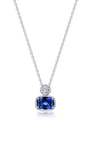 Lafonn Regal Cushion Cut Necklace - Blue