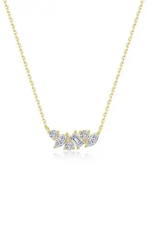 Lafonn Prismatic Mixed-cut Stone Necklace - Gold