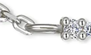 Lafonn Eden Baguette Cross Bracelet - Silver