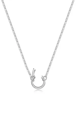 Lafonn Lucy Charm Enhancer Chain Necklace - Silver