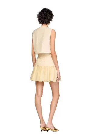 Sandro Short Pleated Skirt