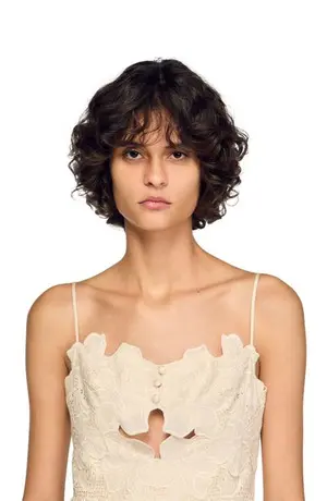 Sandro Guipure Lace Maxi Dress