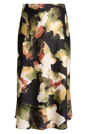 Anne Klein Printed Flare Maxi Skirt