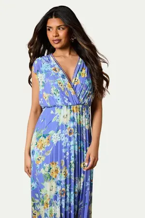 OASIS Petite Occasion Wrap Maxi Dress