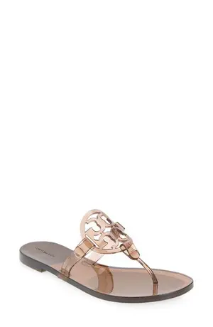 Tory Burch Miller Jelly Flip Flop - Soft Brown