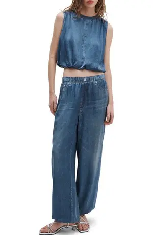 Rag & Bone Sleeveless Cropped Bubble Top