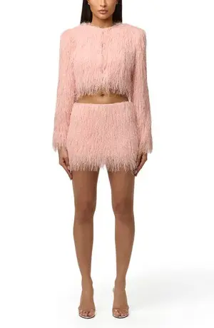 Naked Wardrobe Fringe Miniskirt