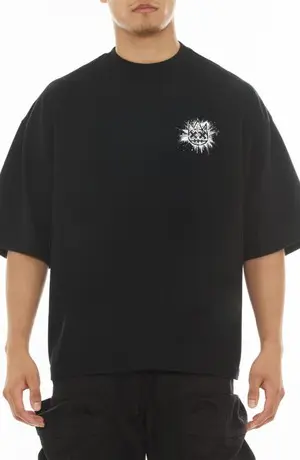 CULT OF INDIVIDUALITY Crewneck Graphic T-shirt - Black