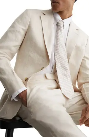 REISS Atlantic Linen Blazer