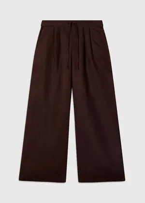 Whistles Wide Leg Linen Trousers