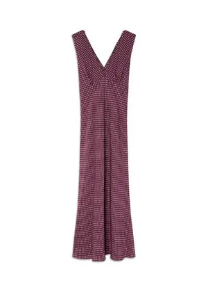 Whistles Mini Spot Sleeveless V-neck Dress