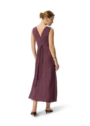 Whistles Mini Spot Sleeveless V-neck Dress