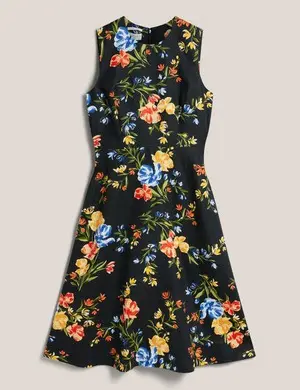 HOBBS LONDON Sleeveless Printed Midi Dress